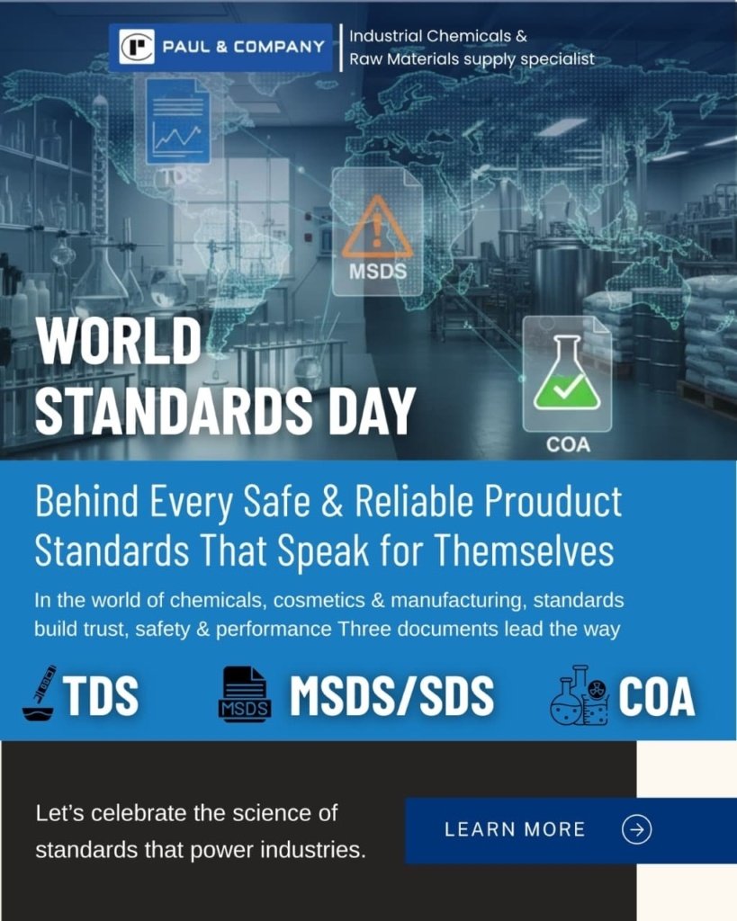 World Standards Day – Paul & Company